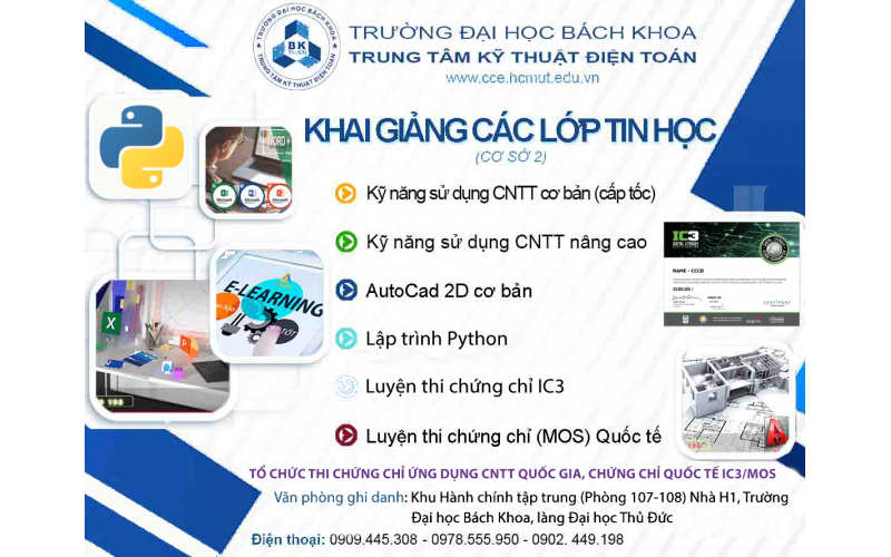 Trung Tâm Kỹ Thuật Điện Toán | Trung tâm đào tạo tin học và phát triển ...